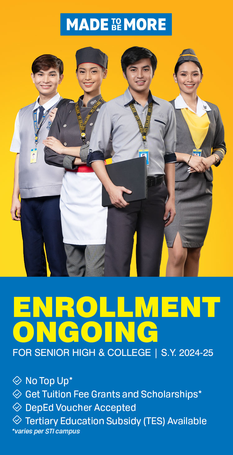 STI College. Be Future-Ready. Be STI.